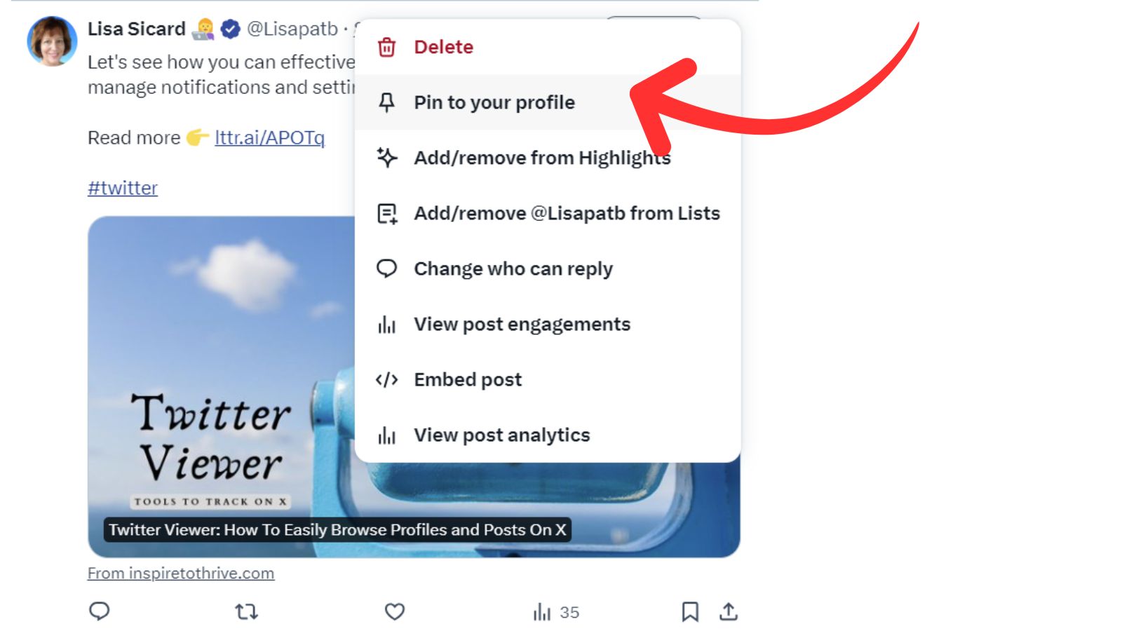 How to Pin a Tweet on Twitter X and Boost Visibility