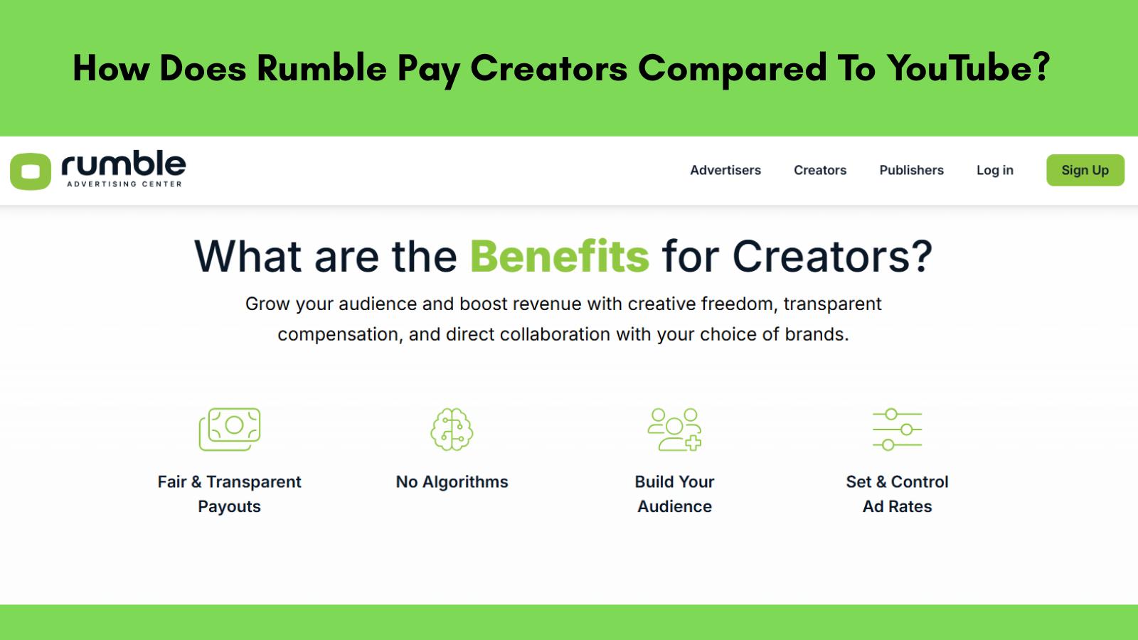Does Rumble Pay Creators: A Comparison with YouTube Payouts