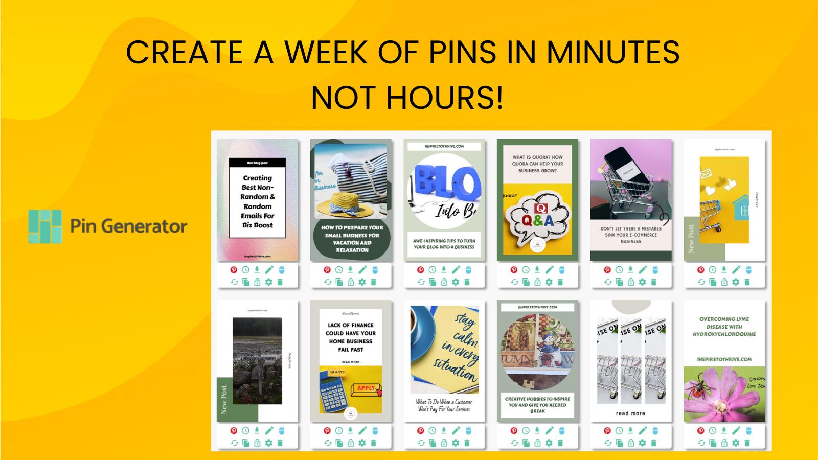 Pin Generator: Quick & Effortless Customization on Pinterest